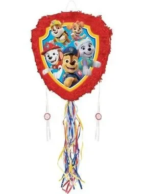Paw Patrol | Party Supplies | Paw Patrol Red Shield Pullstring Piata ...